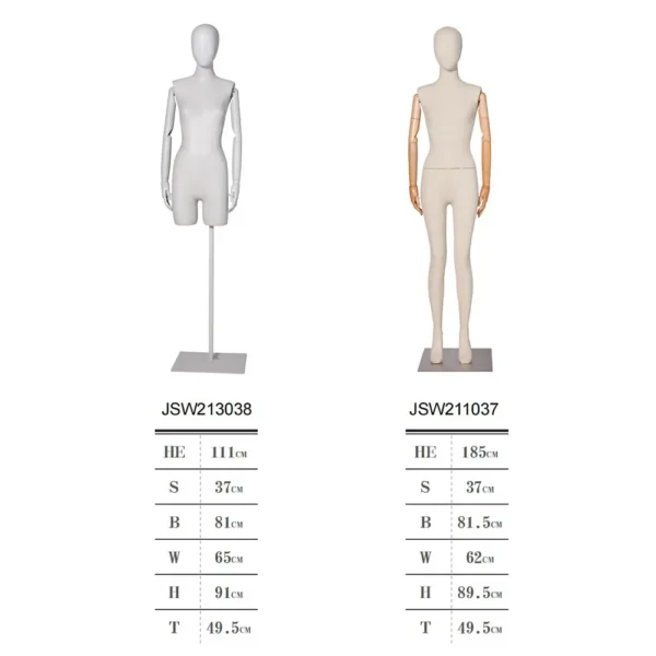 Adjustable Mannequin Set for Men, Women, and Infants – richenmannequin.com